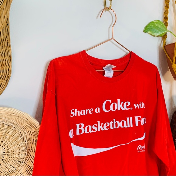 Coca Cola | Sweaters | Vtg Vsco Oversized 9s Coke Basketball Long ...